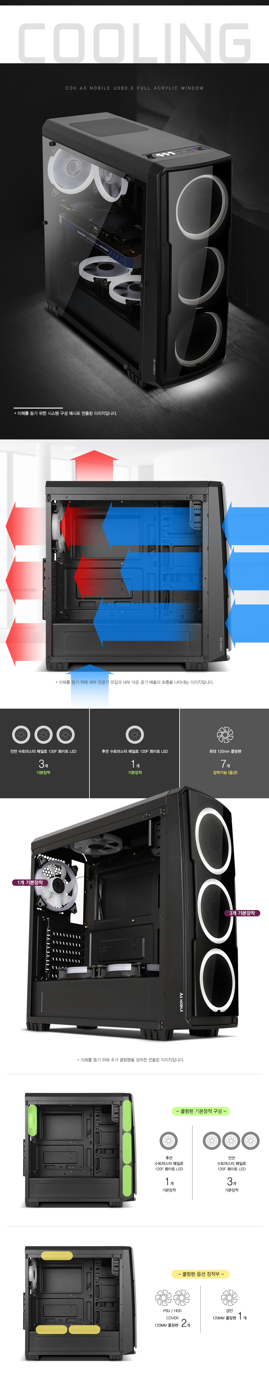 A3 노빌레 풀 아크릴 HALO (블랙) | ABKO
